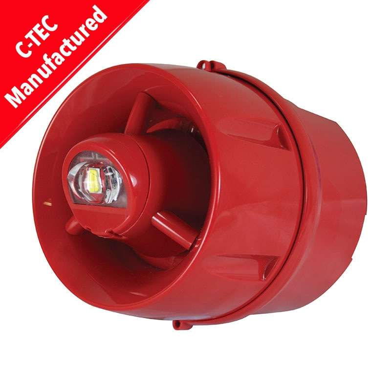 ActiV Wall sounder VAD IP55/65 deep base RED – INBUILD UK